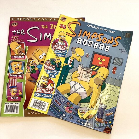 Simpsons | Other | The Simpsons British Uk Comics 206 2007 Issues ...